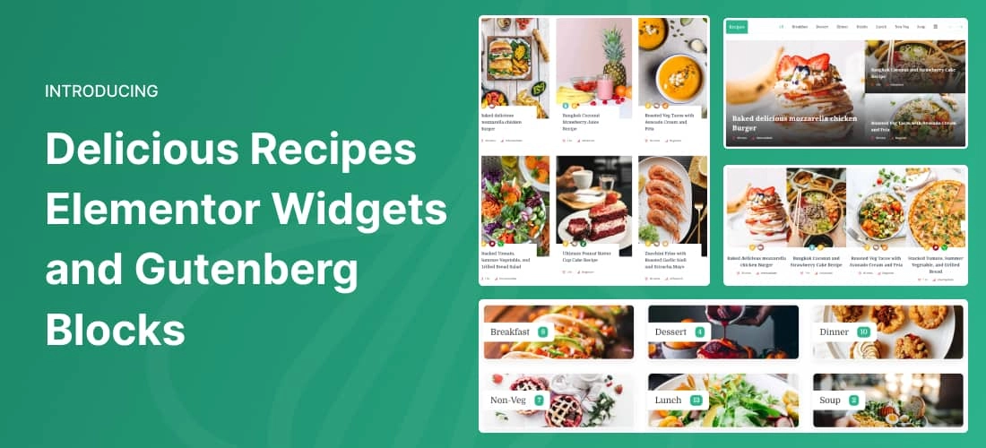 Introducing Delicious Recipes Elementor Widgets and Gutenberg Blocks